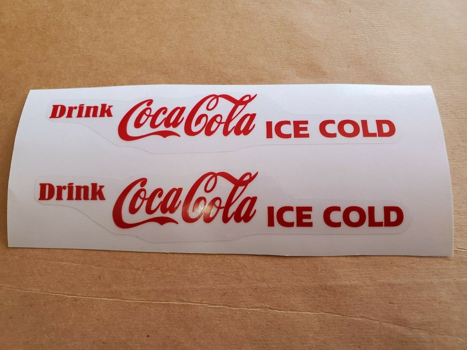 NEW ORIGINAL SMITH MILLER VINYL COCA COLA DECALS SET OF 2 | eBay