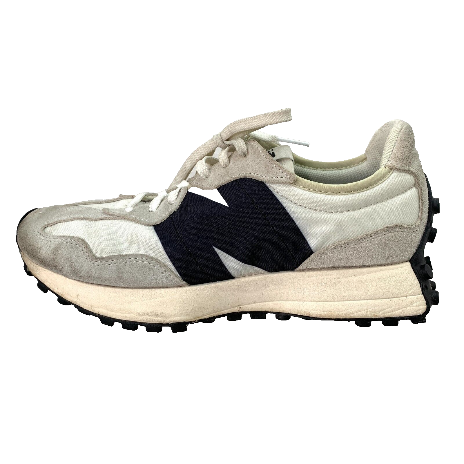 NEW BALANCE 327 Sneakers Women 8 Men 6.5 Sea Salt White Black Shoes ...