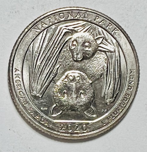 2020 D Quarter American Samoa Bat Nat Park Rare Double Die Reverse ...