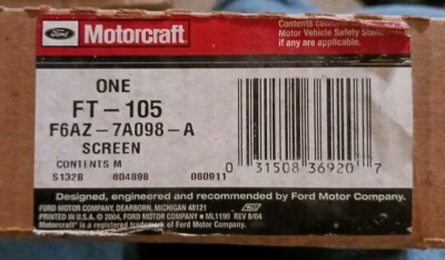 Auto Trans Filter OEM MOTORCRAFT for FORD Lincoln Mercury FT105 W. | eBay
