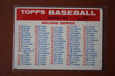 1957 Topps Checklist 2, 3 [Big Blony] Baseball Card | eBay