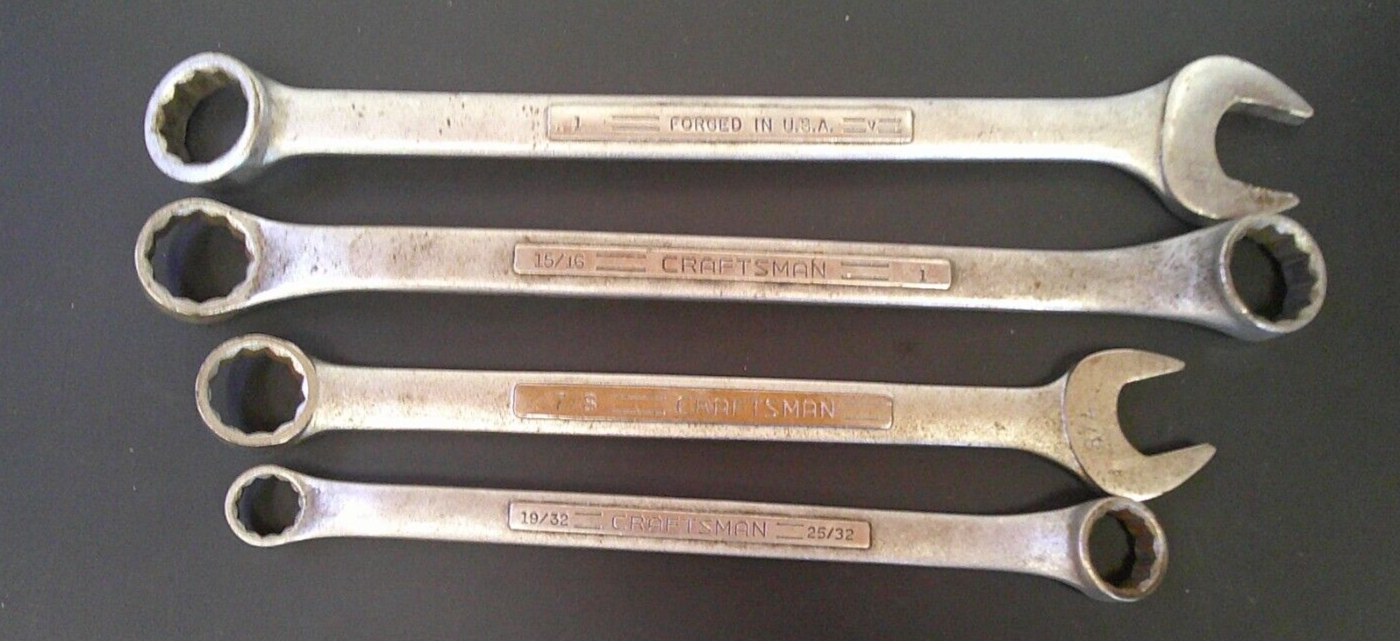 Vintage Large Craftsman Wrenches lot of 4 | eBay