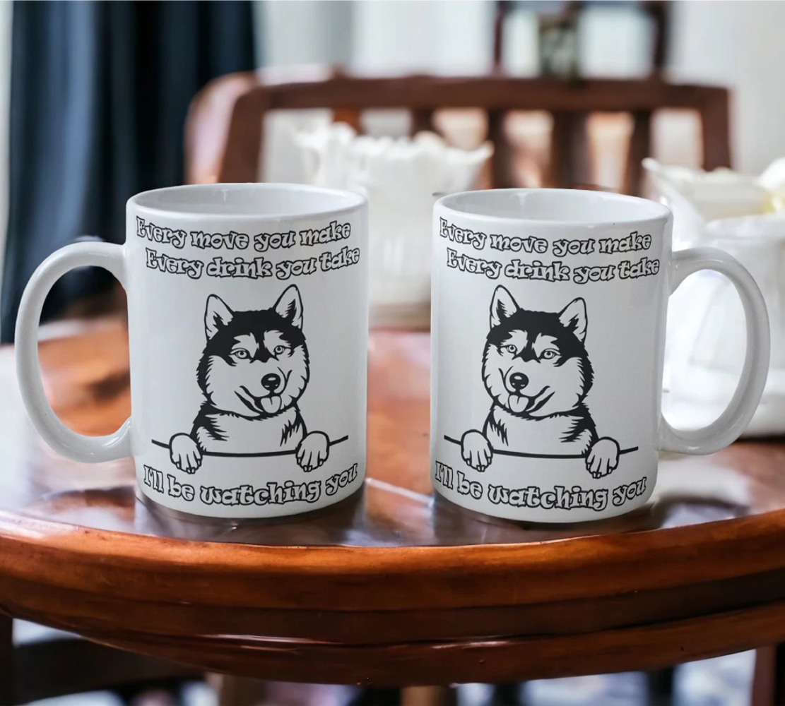 'Husky' Dog Design Mug | eBay