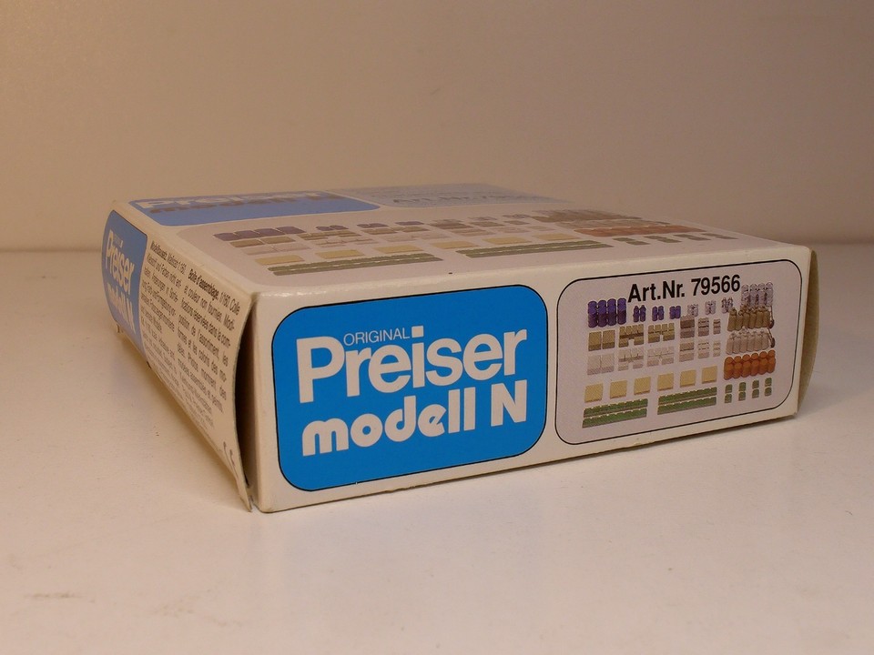 Preiser Spur N 79566 Ladegut Ladung Kisten Fässer Deko Modell 1:160 in OVP | eBay.de