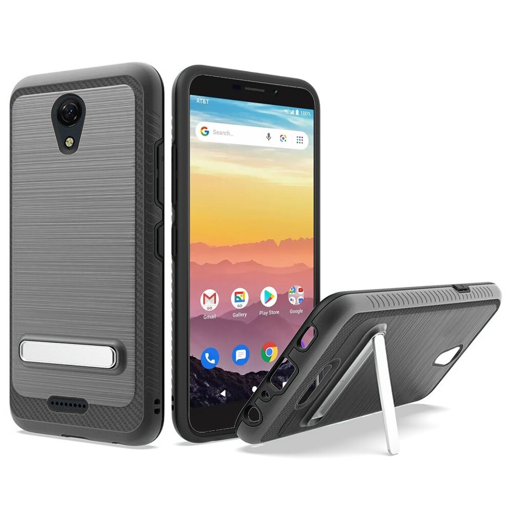 For AT&T ATT Calypso U318AA Lining Hybrid w Stand Case Phone Cover | eBay