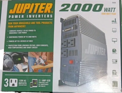 Jupiter Power Inverter 2000 Watt Continuous 4000 Watt Peak Modified ...