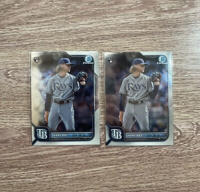 2022 Bowman Chrome #66 Shane Baz - RC - Tampa Bay Rays Lot | eBay