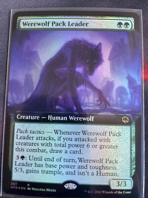MTG Werewolf Pack Leader Adventures in the Forgotten Realms 387 Foil ...
