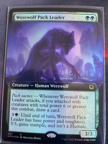 MTG Werewolf Pack Leader Adventures in the Forgotten Realms 387 Foil ...