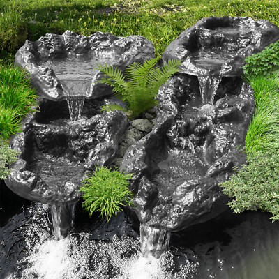 PISCES GARDEN POND WATERFALL WATER COURSE STREAM FEATURE ROCK POOL ...