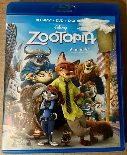 DISNEY ZOOTOPIA 2 DISC BLU-RAY/DVD COMBO 2016 PRE-OWNED | eBay