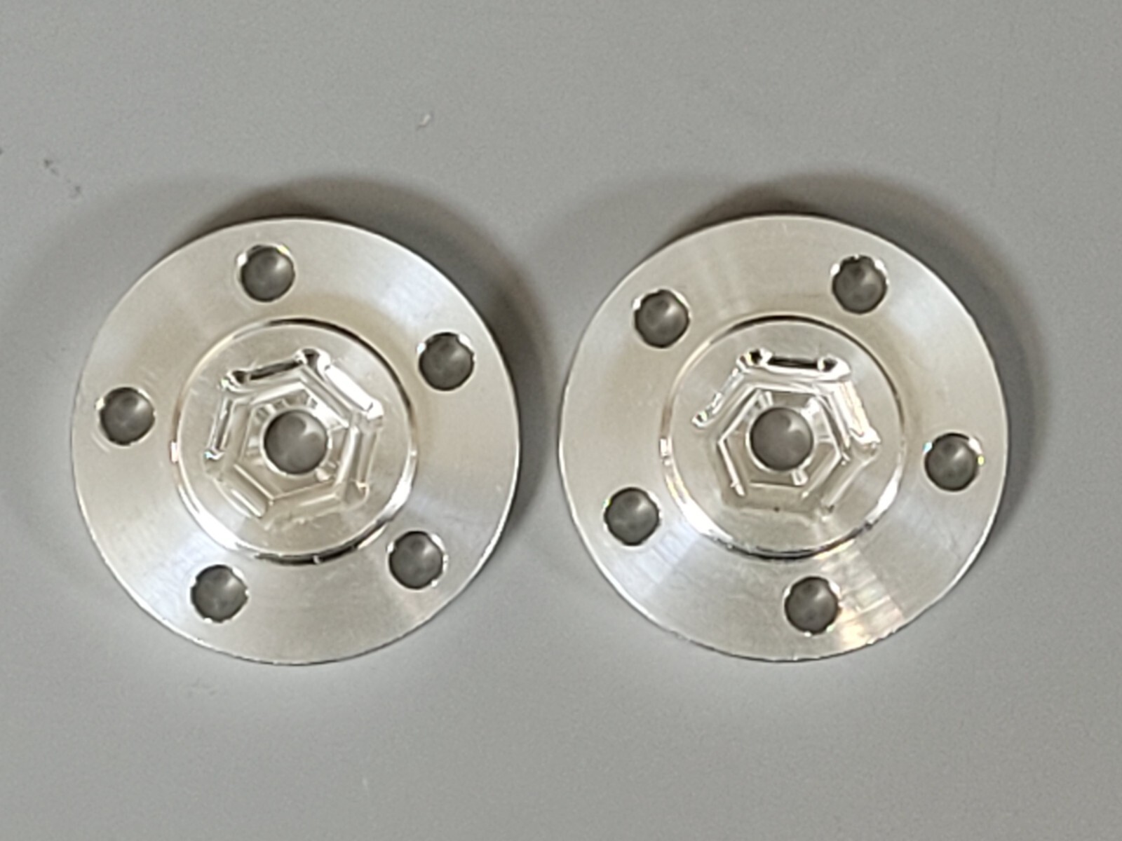 Pair Aluminum -2mm Offset Wheel hub Adapter Tamiya 1/10 Clodbuster ...