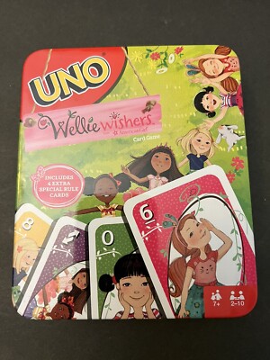 Mattel Uno American Girl Wellie Wishers Card Game Cards Complete W ...