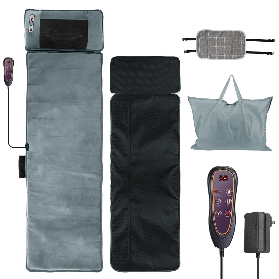 Electric Full Body Heated Massage Mat Neck Back Heating Pad Chair Pad ...