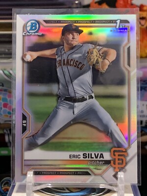 2021 Bowman Draft #BDC-162 Eric Silva Chrome 1st Refractor card 7B | eBay