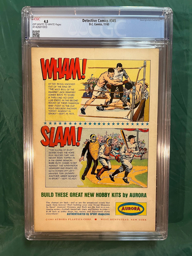 Detective Comics Batman #345 1965 1st appearance of The Blockbuster CGC ...