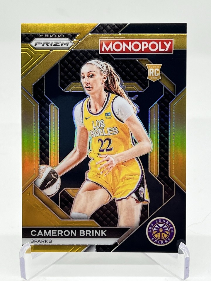 2024 WNBA Monopoly Prizm Cameron Brink RC Rookie #WNBA6 Black Gold /5 ...