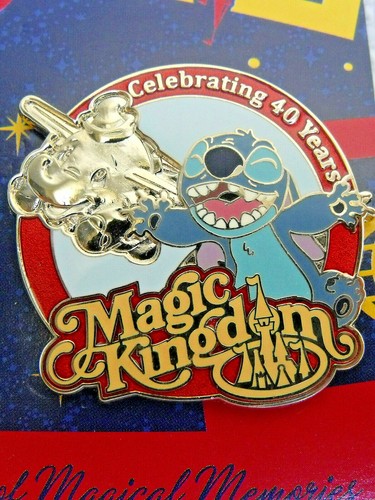 2011 Disney WDW AP Pin Magic Kingdom 40 Years Stitch at the Dumbo Ride ...