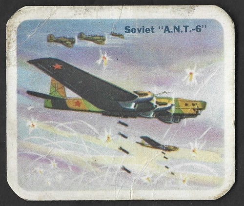 1940s Soviet A.N.T.-6 Airplane Cracker Jack Lowney Planes V407 #96 ...