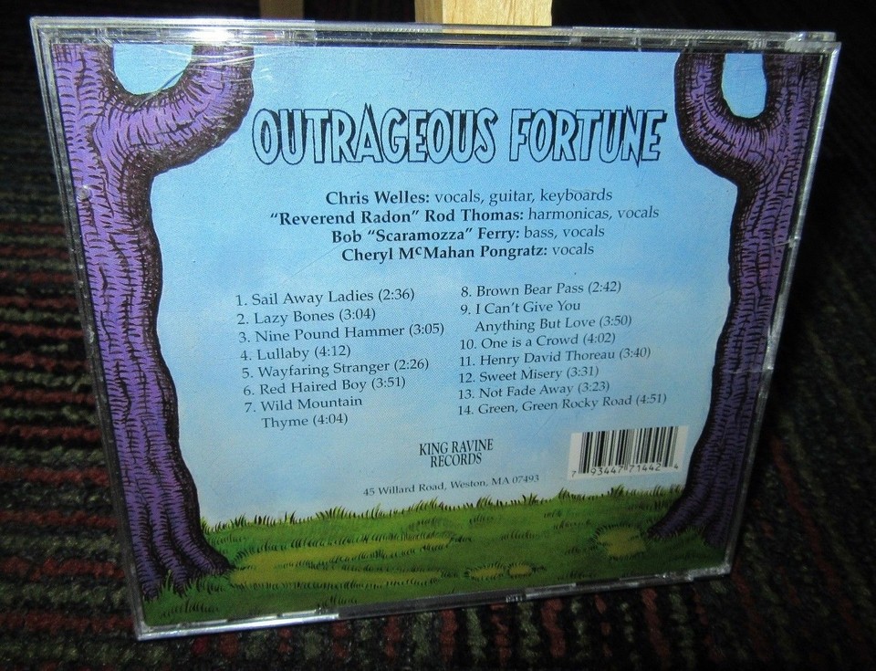 LAZYBONES: OUTRAGEOUS FORTUNE MUSIC CD, 14 GREAT TRACKS, KING RAVINE ...