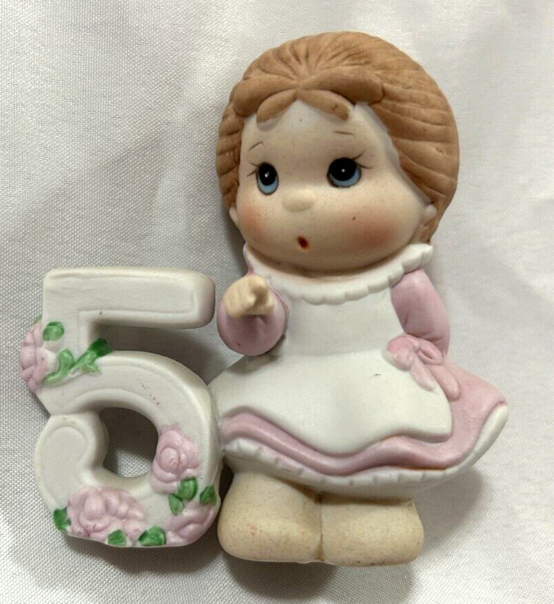 SIMSON GIFTWARE 3" LITTLE ONES GIRL Age 5 Birthday FIGURINE | eBay