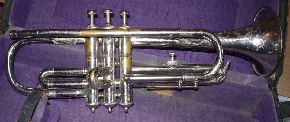 ANTIQUE CONCERTONE TRUMPET MADE IN CZECHOSLOVAKIA | eBay