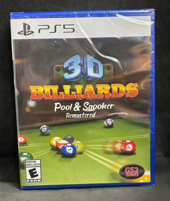3D Billiards: Pool & Snooker Remastered (MISPRINT) (PS5 / Playstation 5 ...