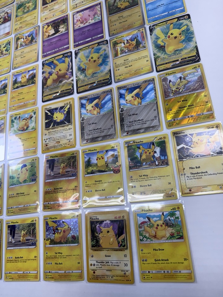 Pokemon Huge Pikachu Lot Collection Base Set Sword & Shield Scarlet ...