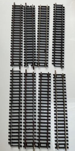 8 X Hornby R600 Track OO Gauge Nickel Silver Straight Model Railway ...