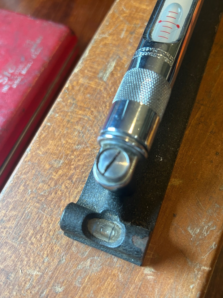 Starrett 98-8 Precision Machinist Level 8" with cast iron base vintage ...