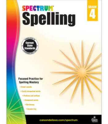 Spectrum Spelling, Grade 4 - Paperback By Spectrum - GOOD 9781483811772 ...