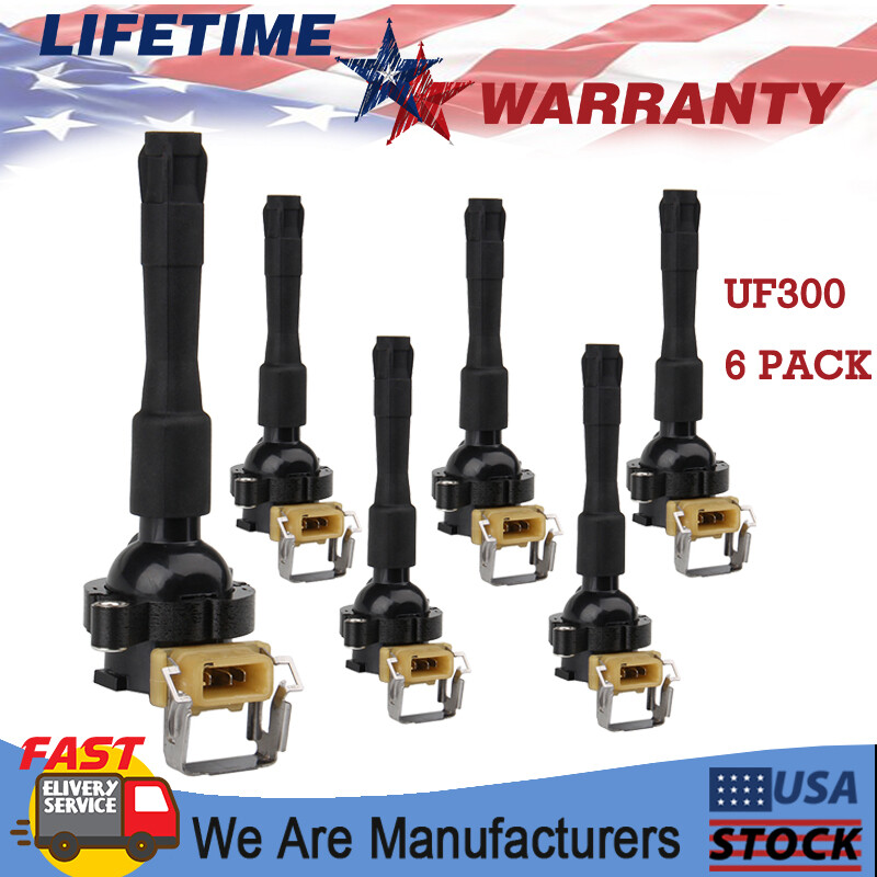 UF300 HIGH PERFORMANCE 6 PACKS IGNITION COIL For BMW E46 E39 X5 Z8 325 ...