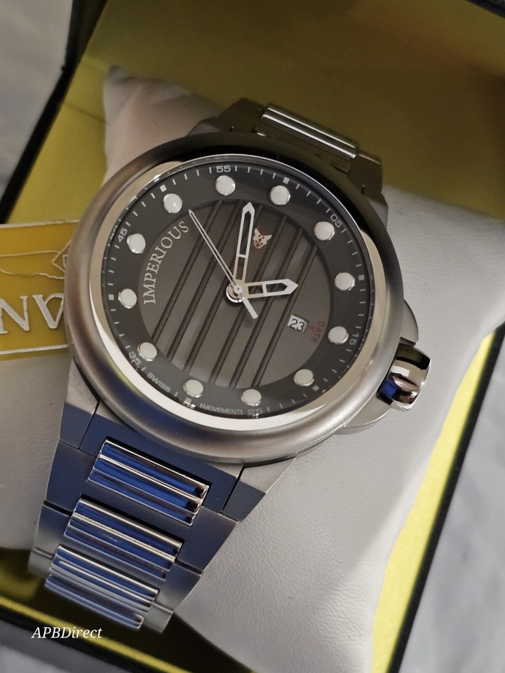 Invicta - IMPERIOUS- JAILBREAK - Silver Plated - Swiss Ronda 515 - mens ...