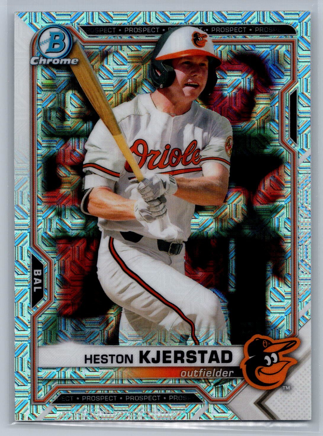 Heston Kjerstad 2021 Bowman Baseball Chrome Prospects Mojo #BCP-138a ...