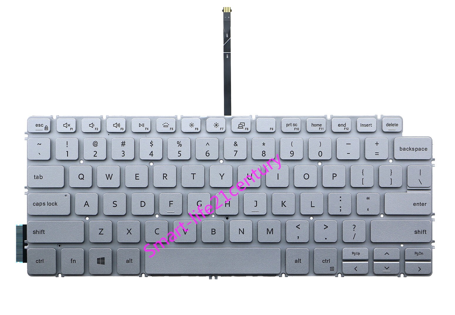 US silver Backlit Keyboard for Dell Inspiron 5400 5493 P120G 5405 5406 ...