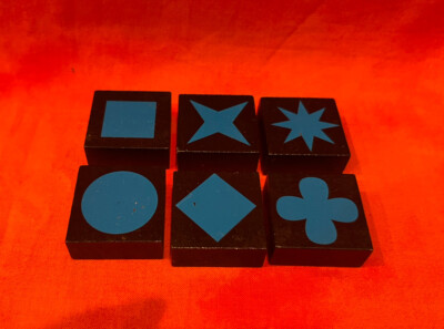QWIRKLE Lot of 6 BLUE TILES Game pieces replacement parts | eBay