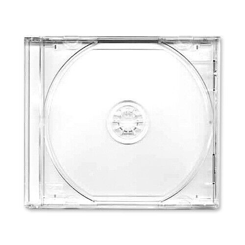 25 x Single Clear CD Jewel Case 10.4mm Spine with Clear Tray ...