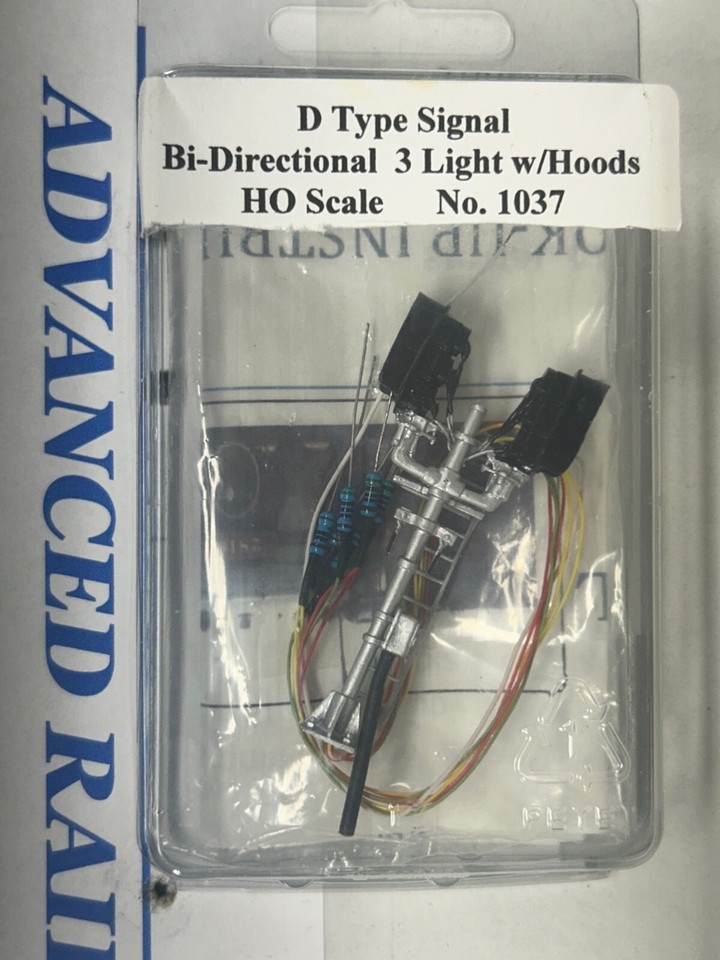 MODERN TYPE D Bi-DIRECTIONAL TWIN SIGNAL w/HOODS - BRASS -3 LED LIGHTS ...