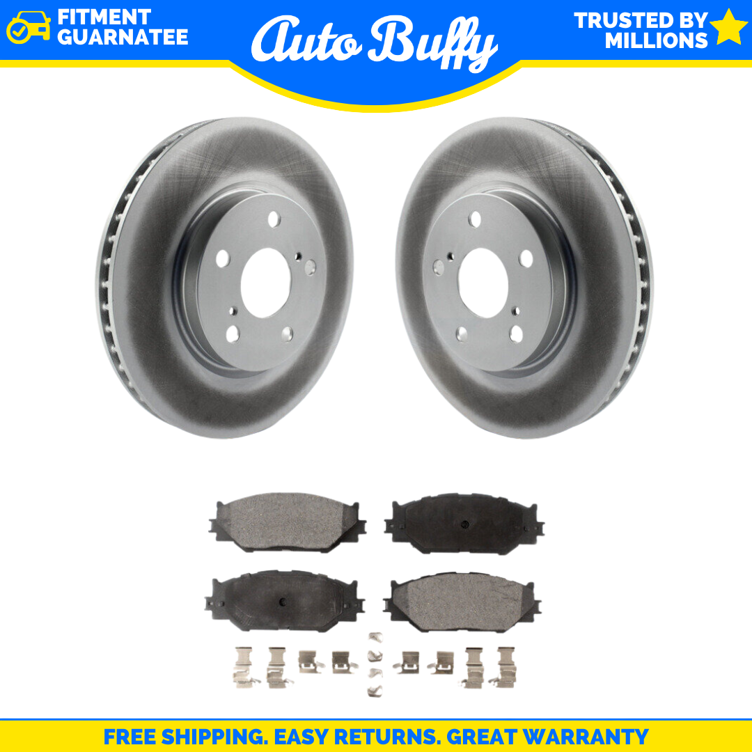 Front Coated Disc Brake Rotors And Ceramic Pads Kit For Lexus IS250 | eBay