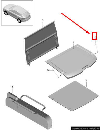 PORSCHE MACAN 95B Luggage Compartment Holding Strap 95B867749A NEW ...