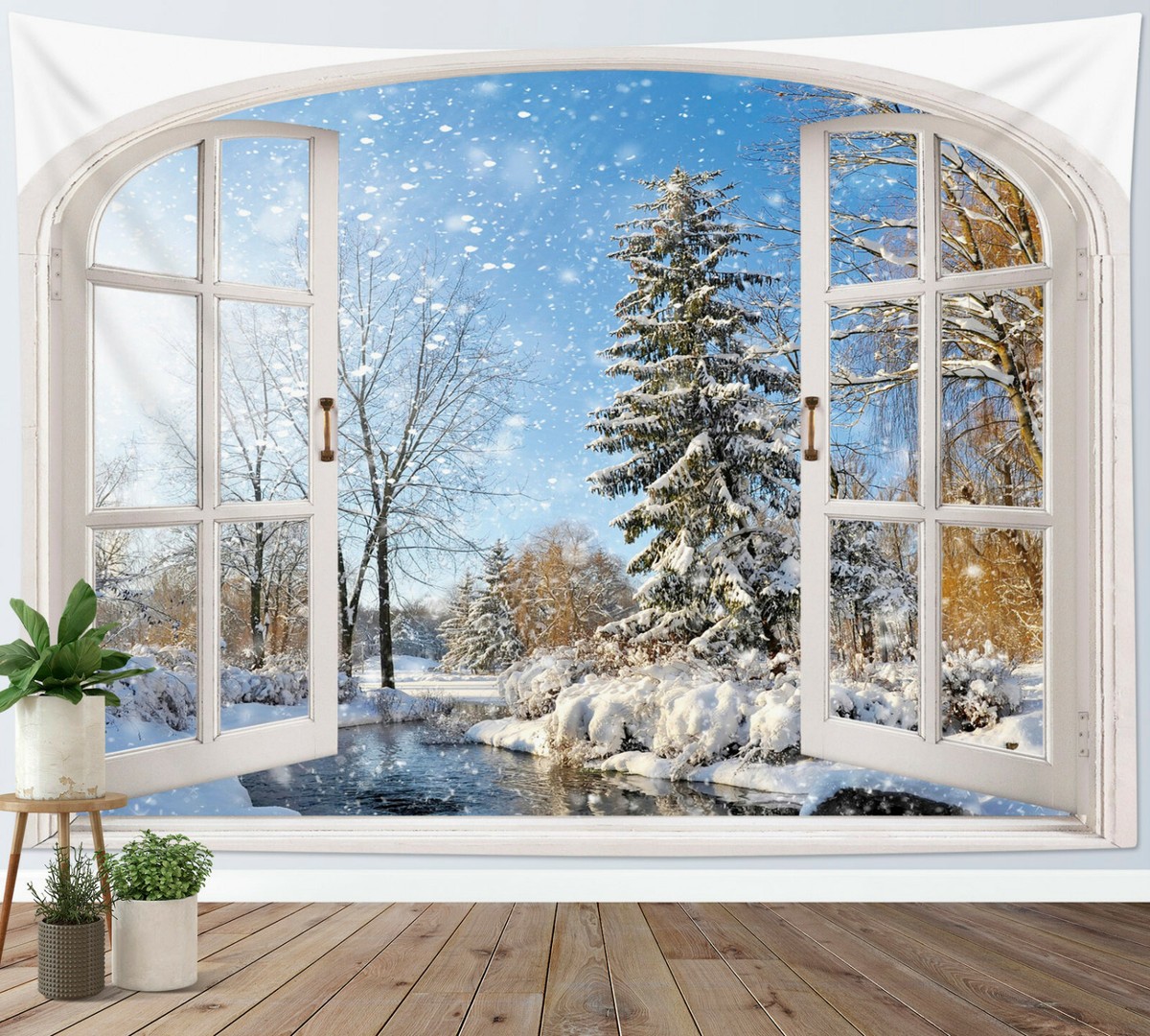Beautiful Winter Window Backgrounds