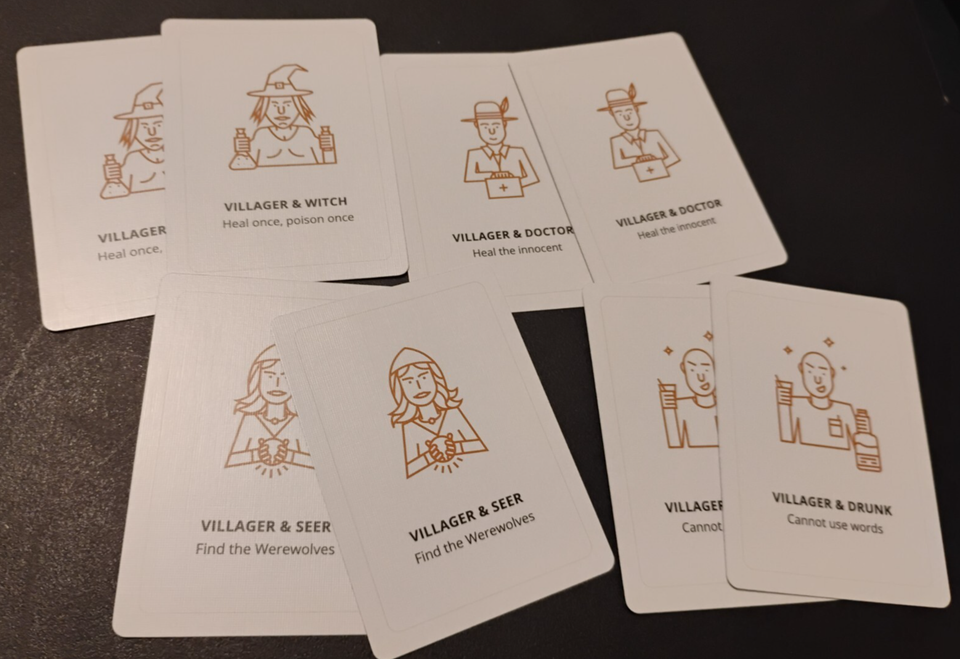 Werewolf Card Game a Party Game for Devious People Stellar Factory | eBay