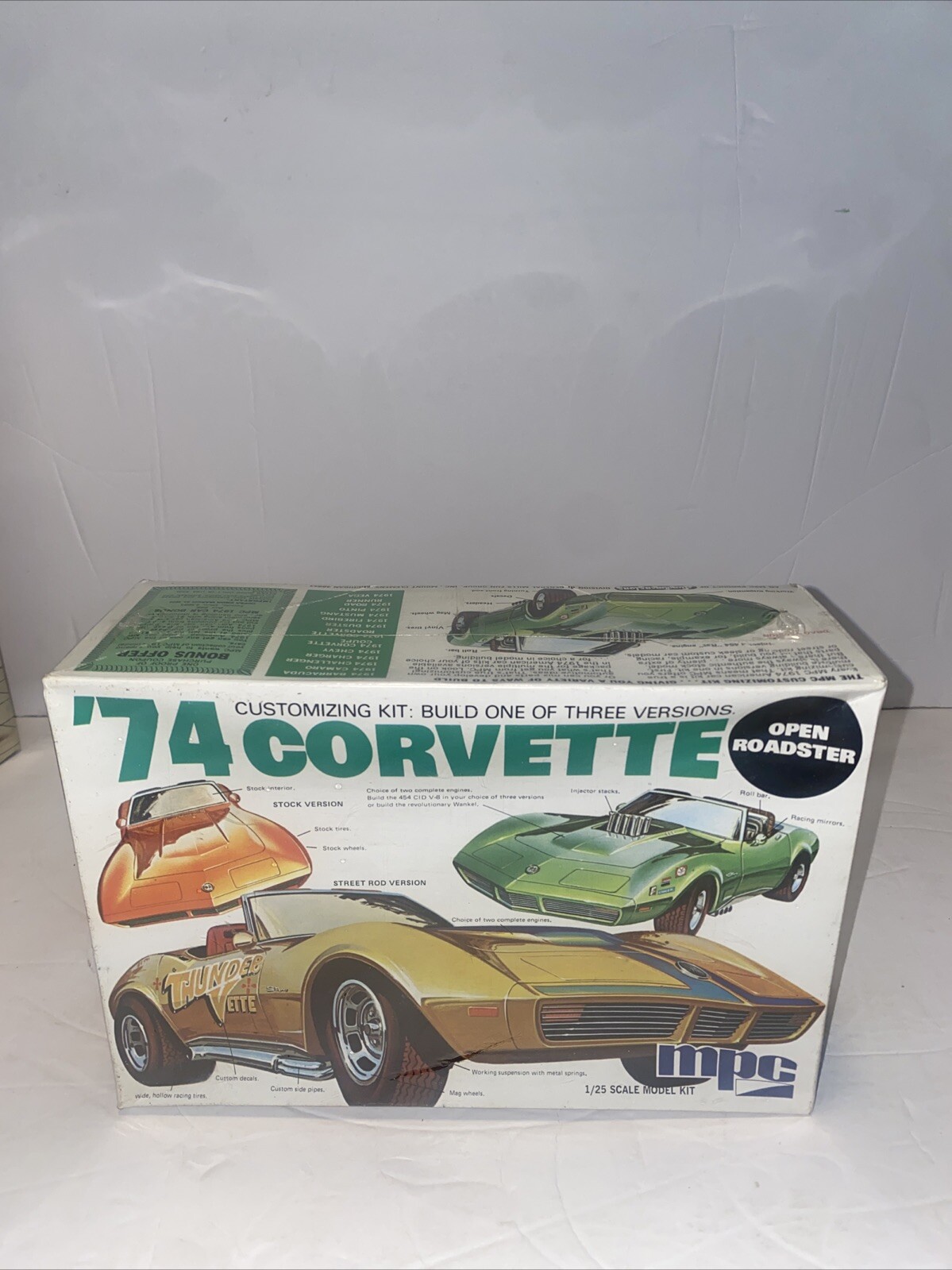 MPC '74 Corvette Open Roadster Model Kit Sealed | eBay