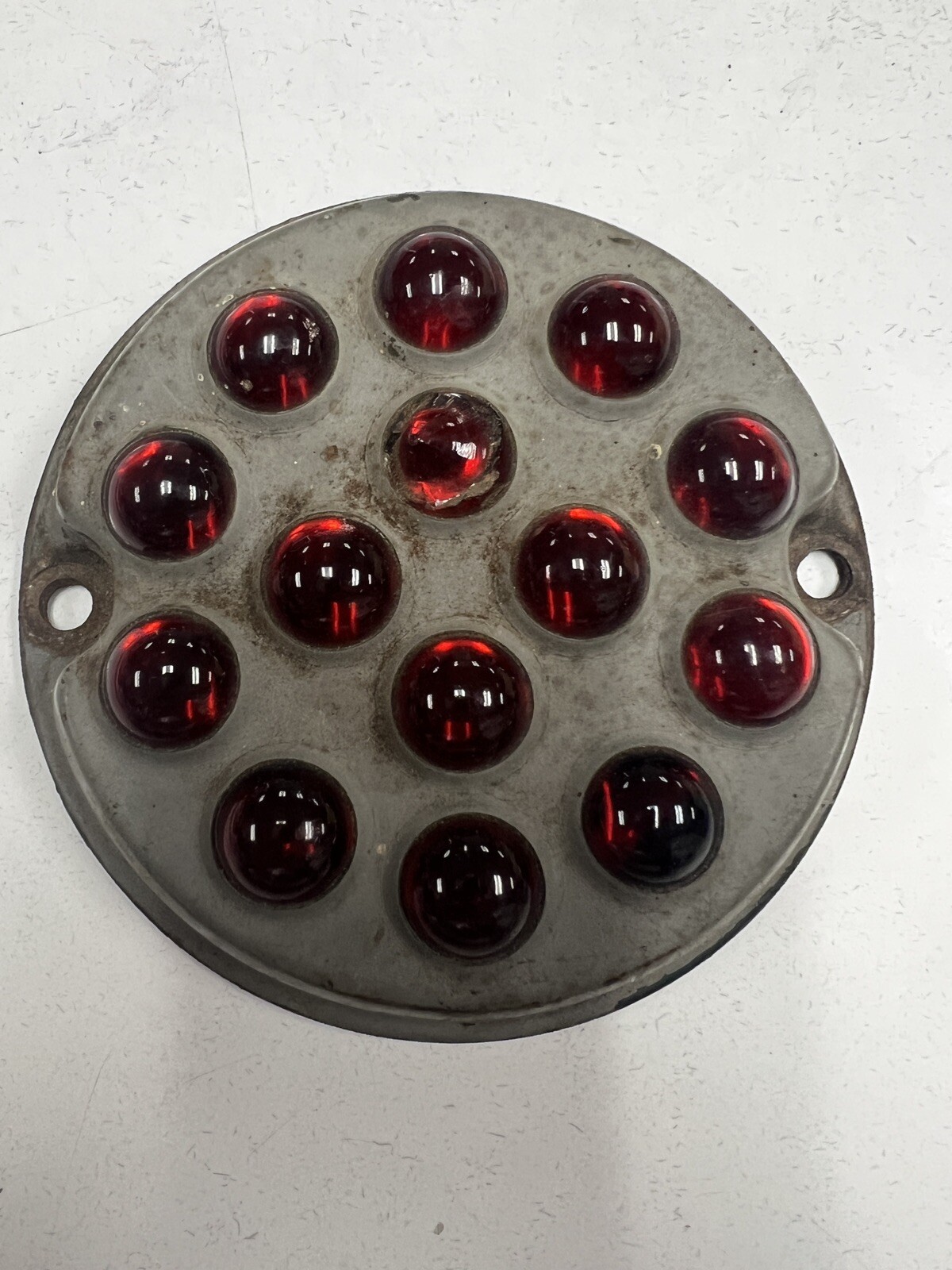 Vintage Type A King Bee Foto Ray type Reflector W/Ruby Red Glass “Marbles” #204 | eBay