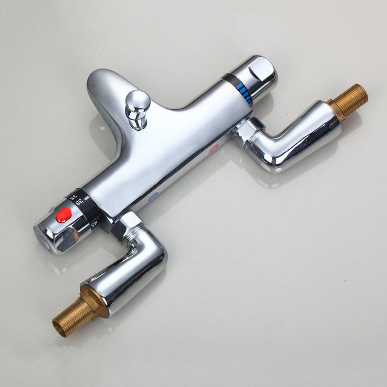 Bathroom Thermostatic Control Valve Shower Faucet Handsprayer Tub Mixer ...