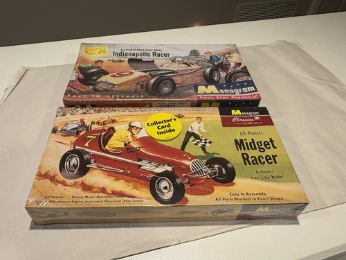 Lot Of 2 NOS Vintage Monogram Authentic Indianapolis Racer Kits Factory ...