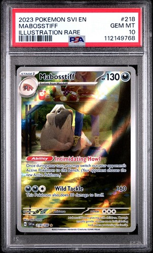 2023 POKEMON SVI EN-SCARLET & VIOLET ILLUSTRATION RARE #218 MABOSSTIFF ...
