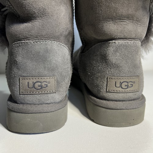 UGG WOMEN BAILEY BUTTON II - 1016226 GREY - SIZE US 9 | eBay