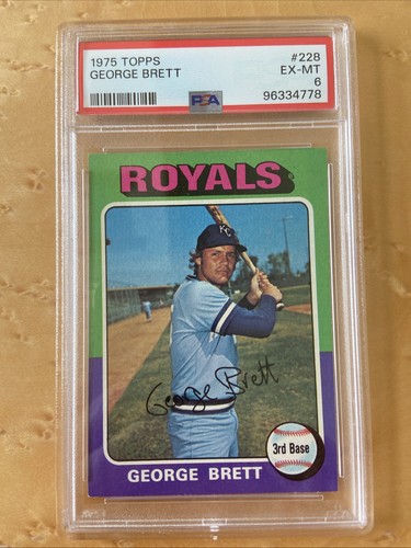 1975 Topps George Brett PSA 6 Ex-MT Rookie Card Rc #228 | eBay