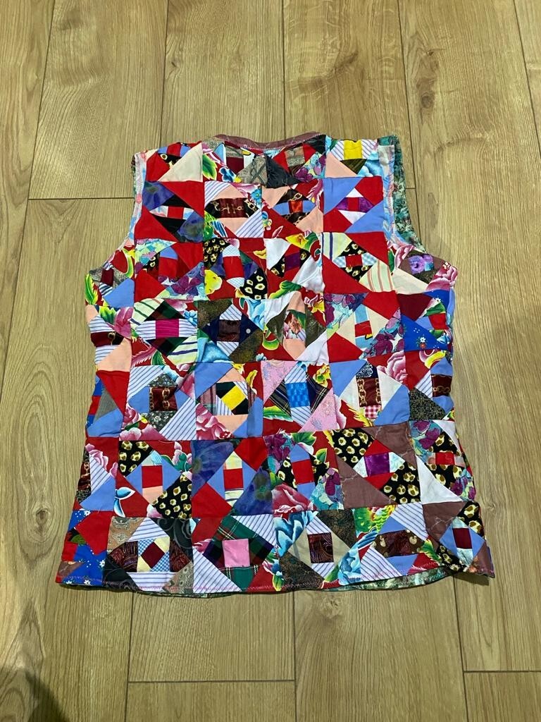 Traditional Chinese patchwork women vest | eBay UK
